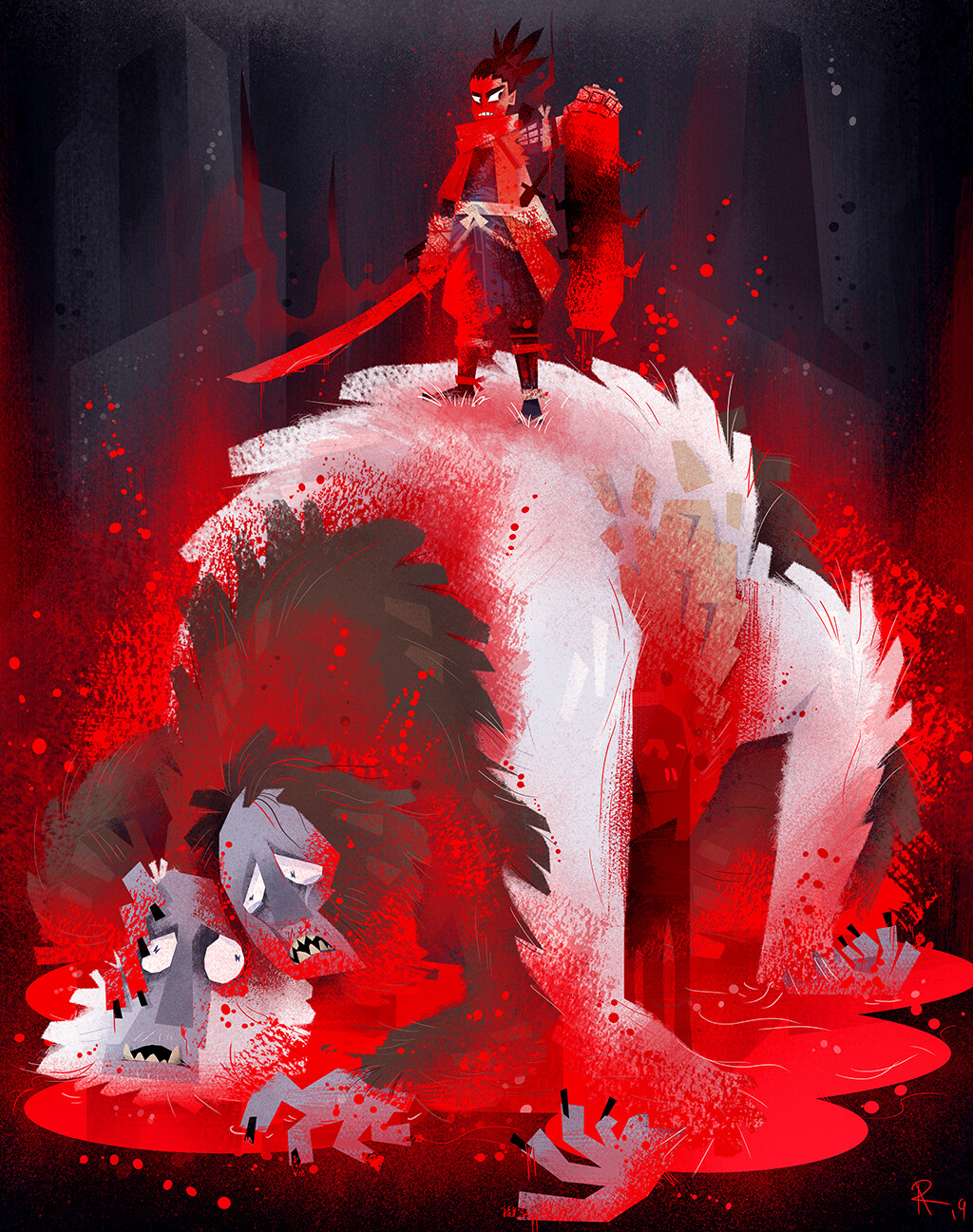 ArtStation - Sekiro vs Headless Ape 2