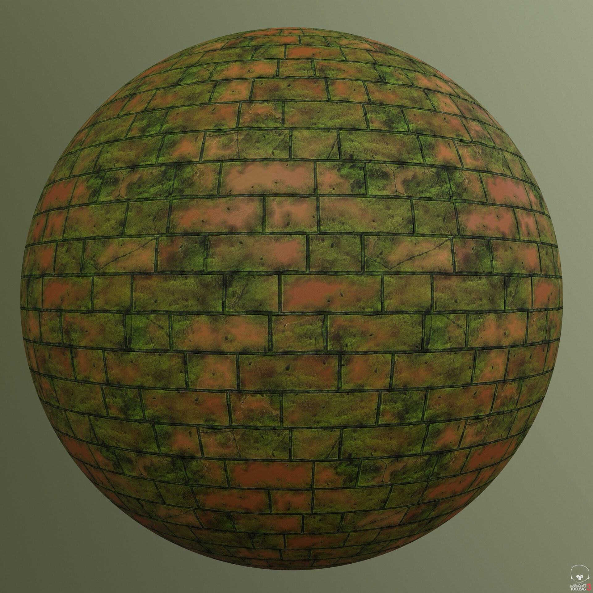 ArtStation - Mossy Brick Wall