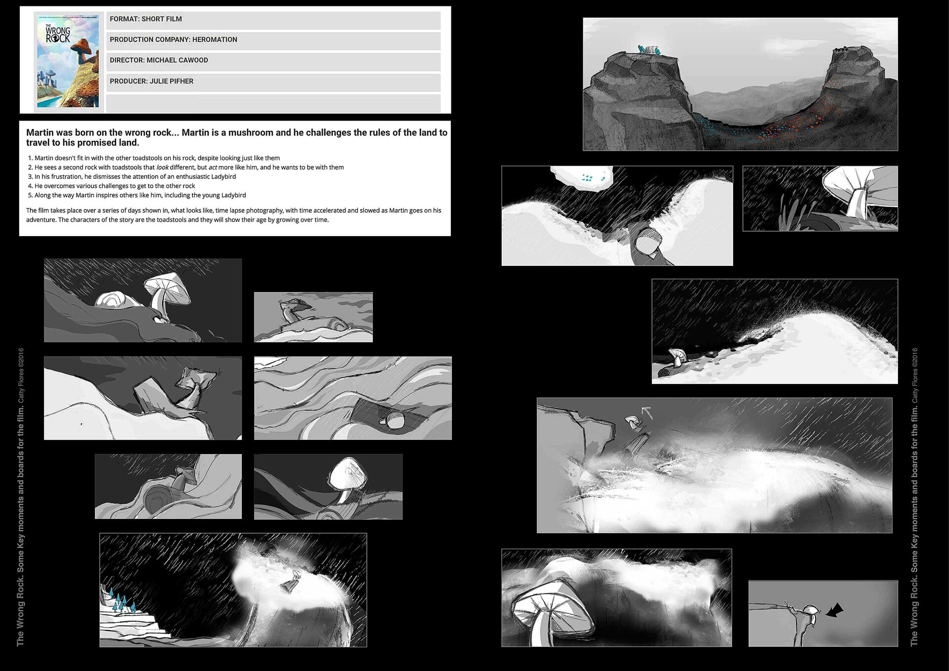 Catty Flores - The Wrong Rock. Storyboards and key Visuals for 2021 ...