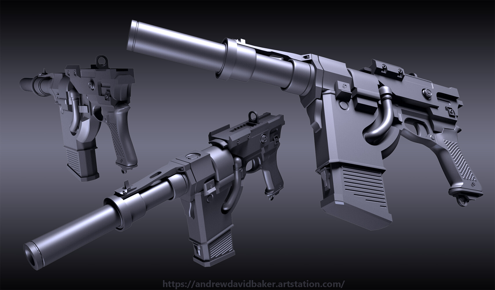 ANDREW BAKER - SPACE GAT 3DSMAX PRACTICE