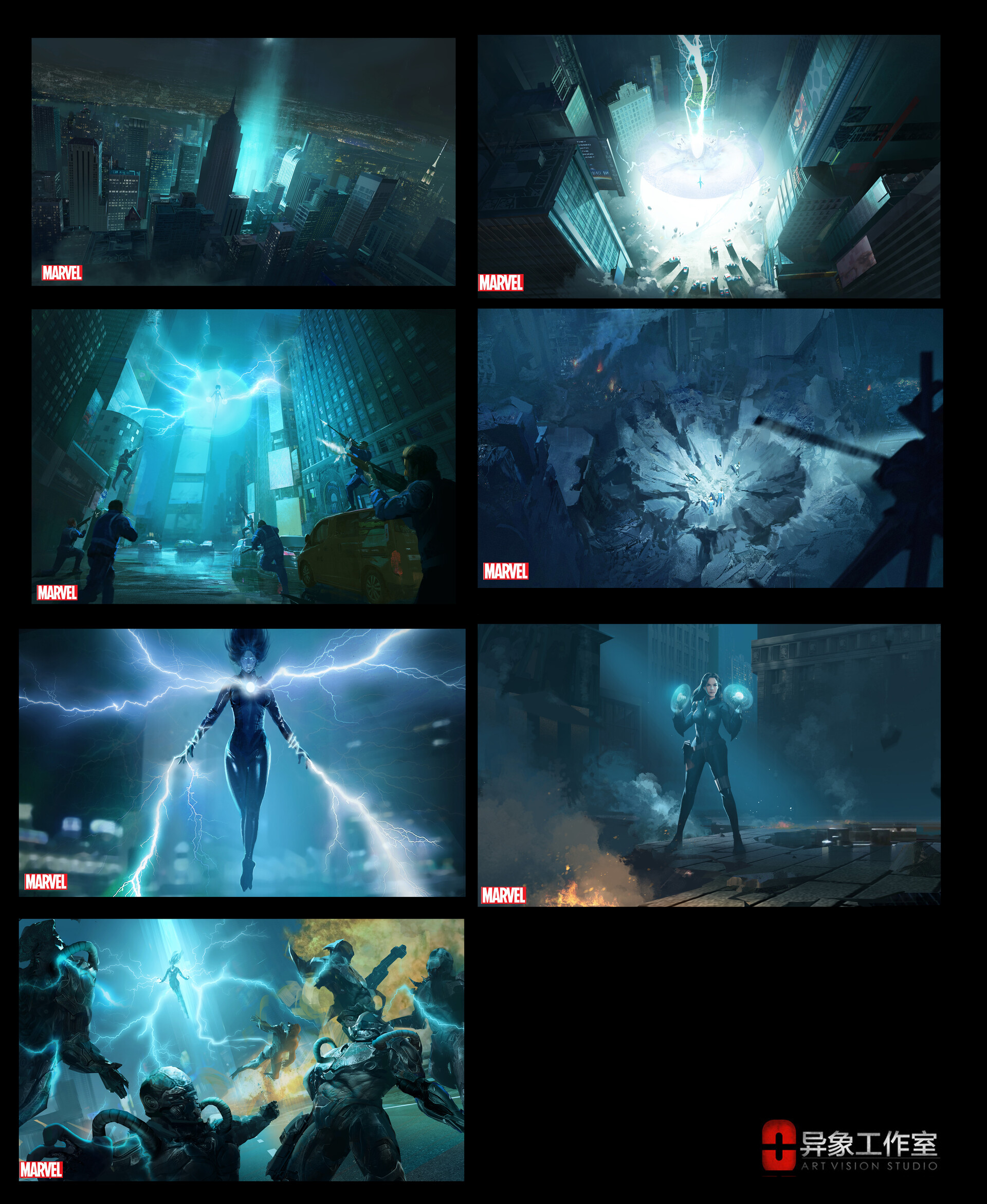 Dawnpu at Art vision studio - Marvel :secret files book