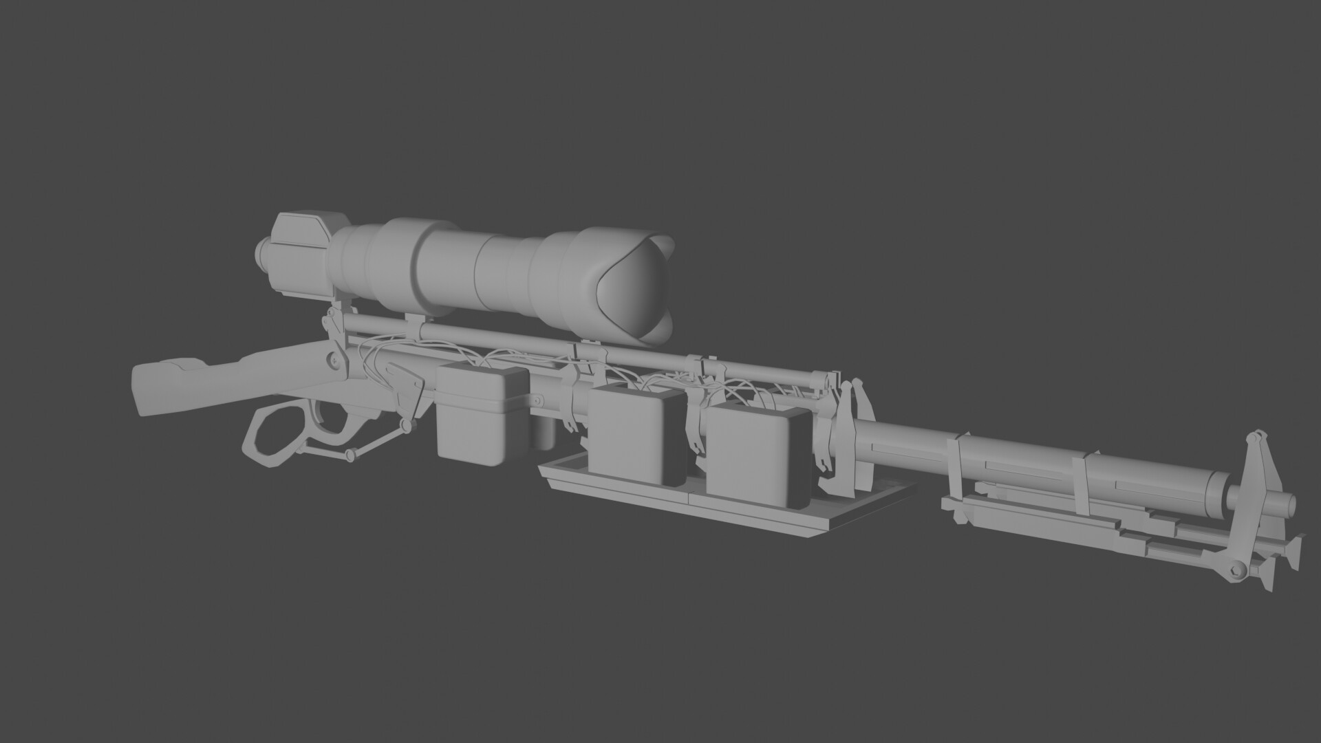 ArtStation - Electromagnetic Sniper Rifle, Concept art by Anton Kaydalov