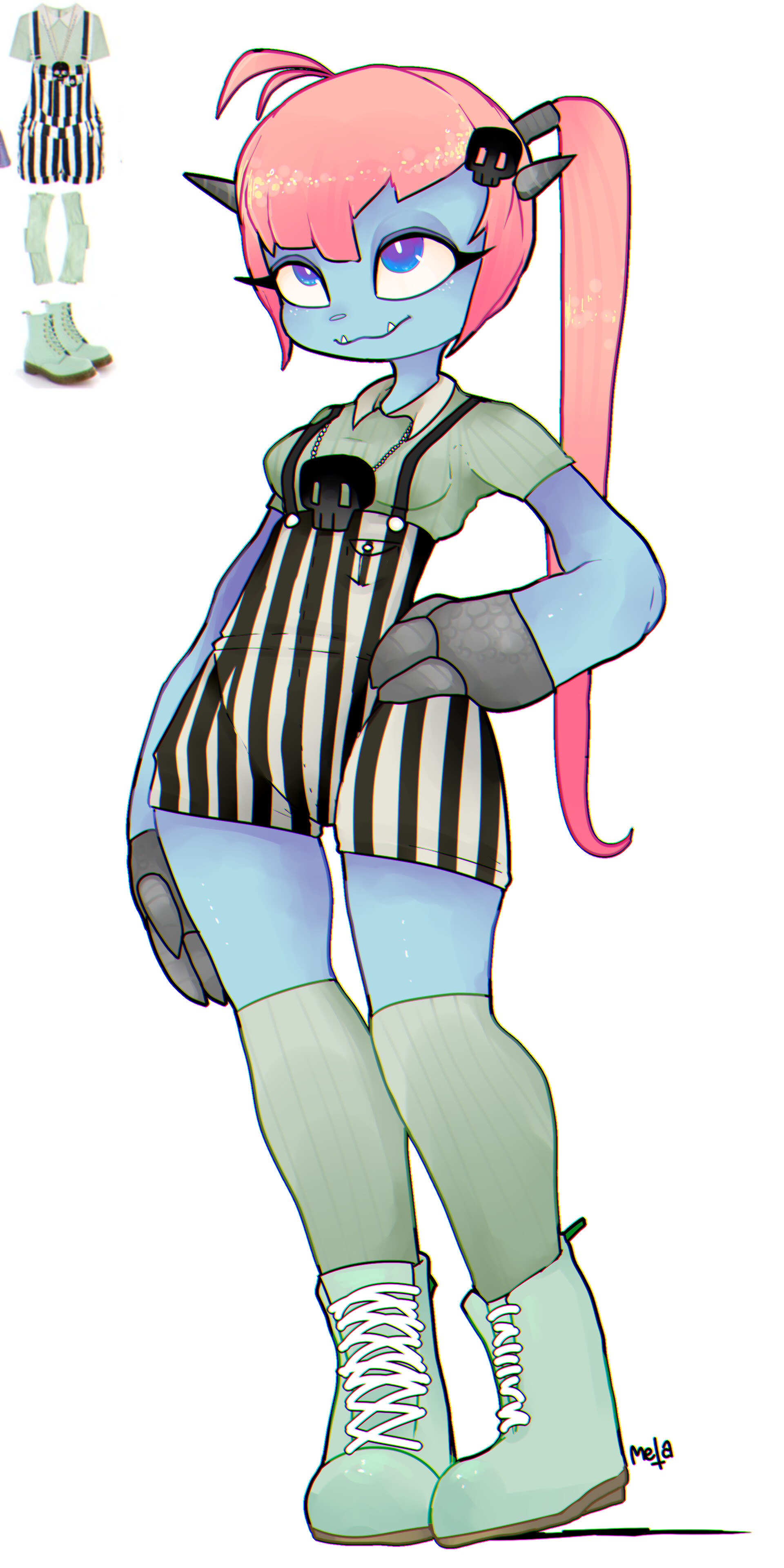 ArtStation - Outfit Demon Girl