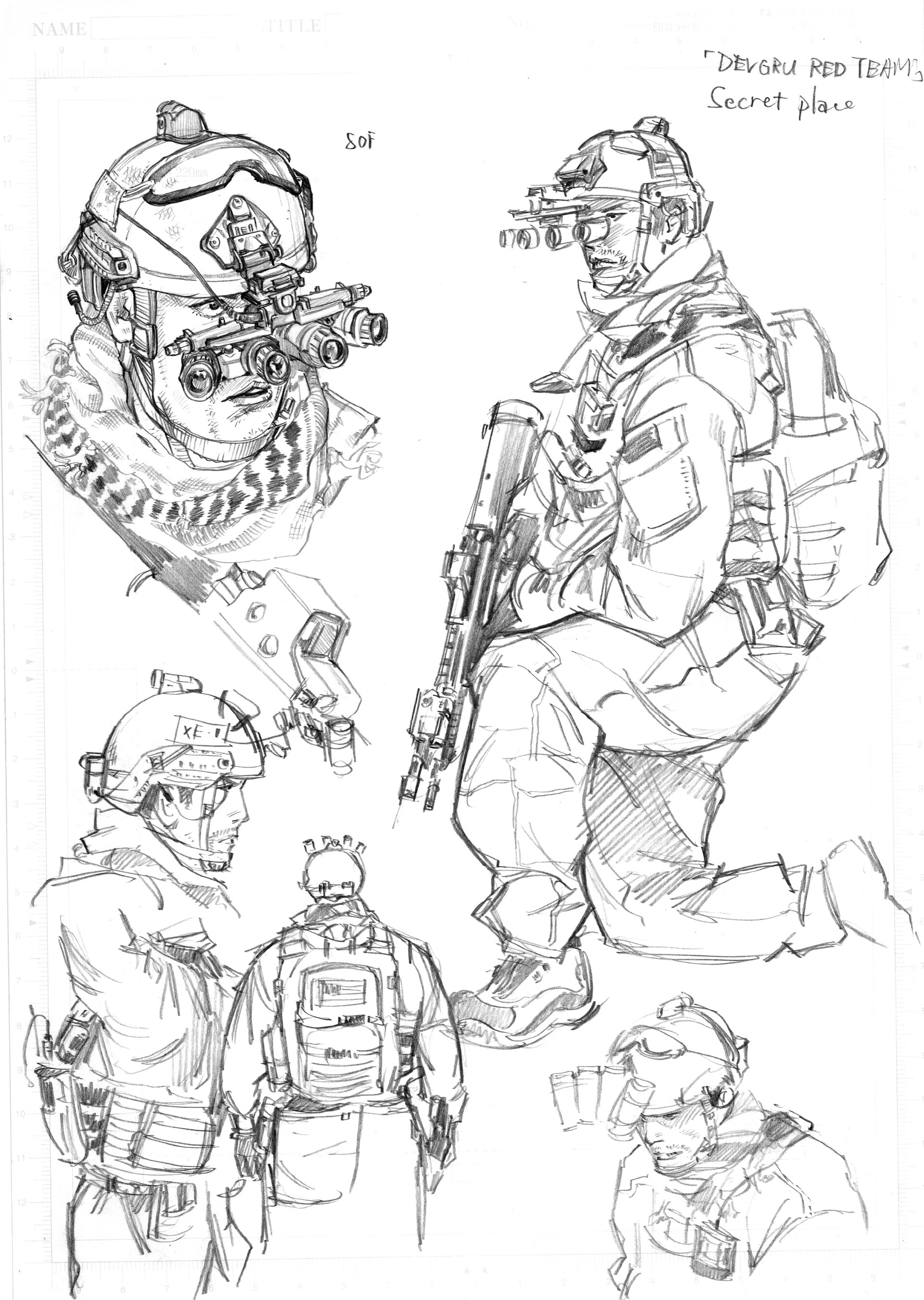 10th Special Forces Drawings