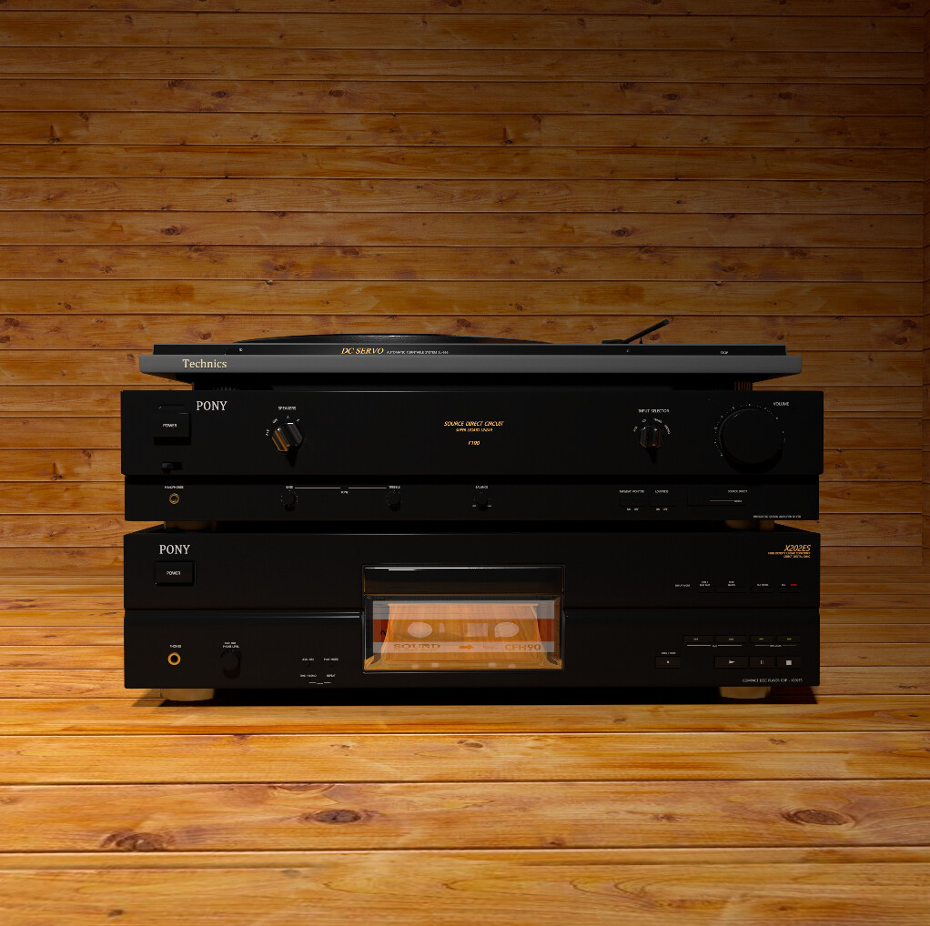 ArtStation - amplifier plus vinyl