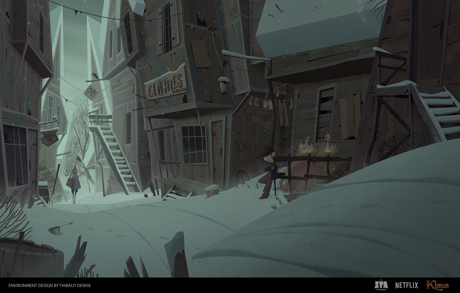 ArtStation - KLAUS Background - SPA Studio - 2019 - Smeerensburg Research