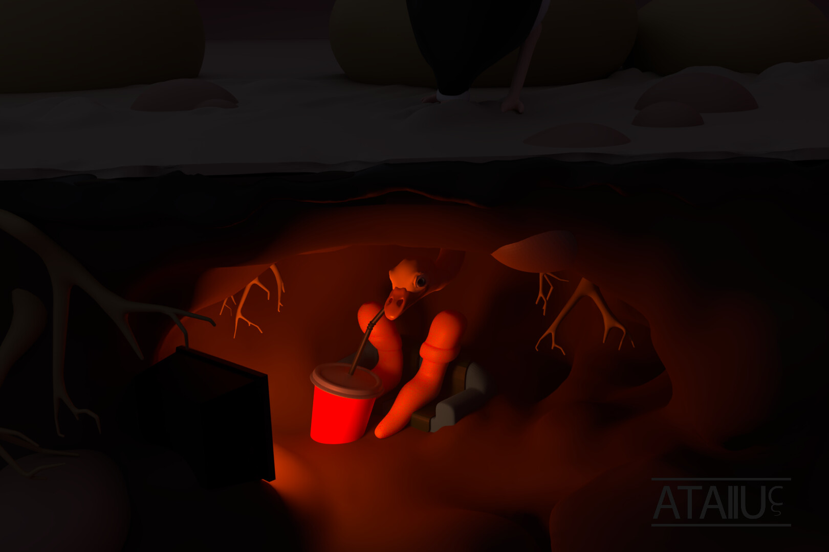 ArtStation - Horror below the ground