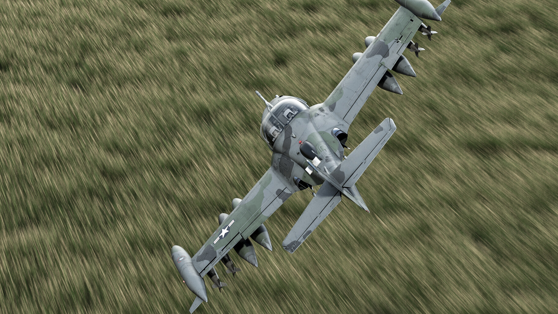 Yasutoshi Mori - A-37B Nap-of-the-Earth attack