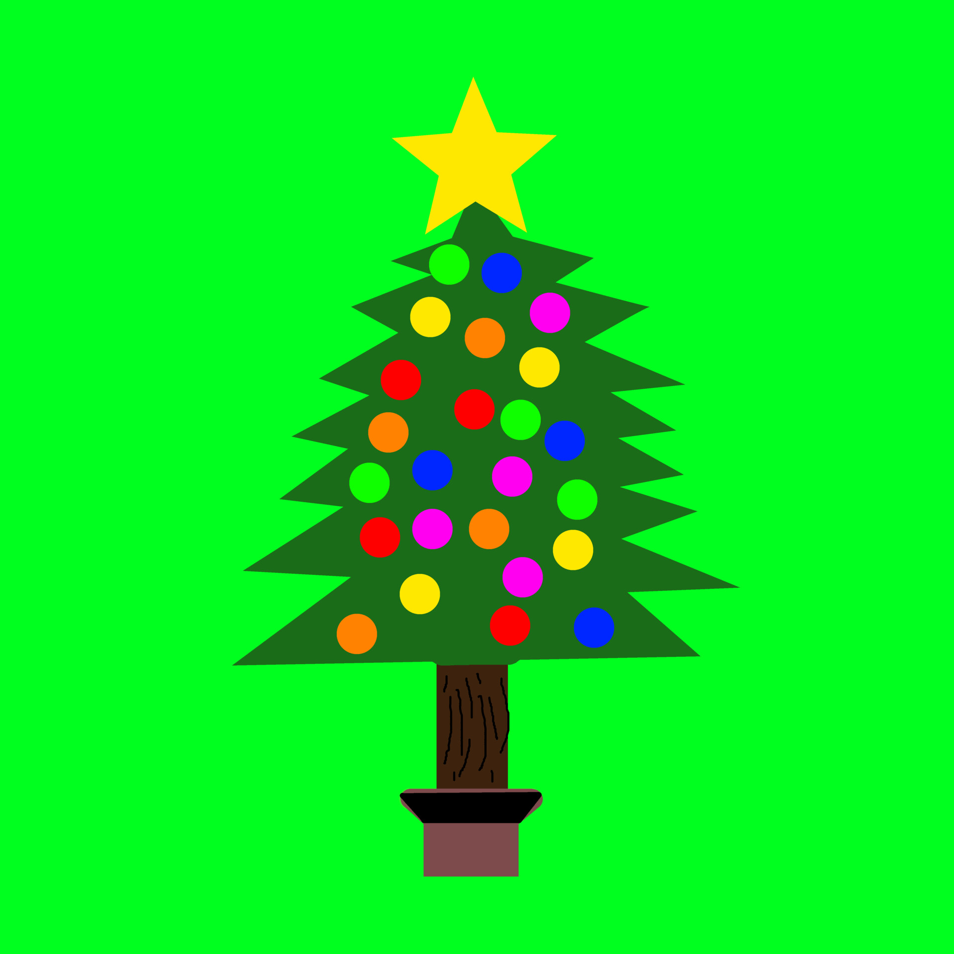 ArtStation - The nearly Christmas Christmas tree