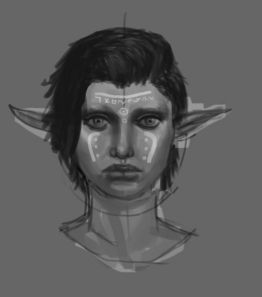 ArtStation - Elf face explorations
