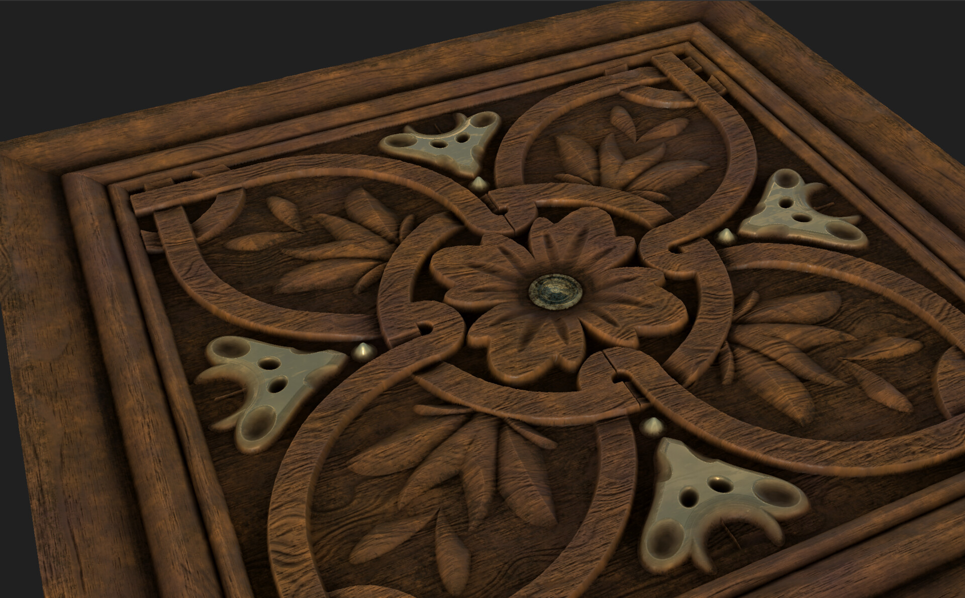 ArtStation - Wood Panel Ornament - Substance Designer material