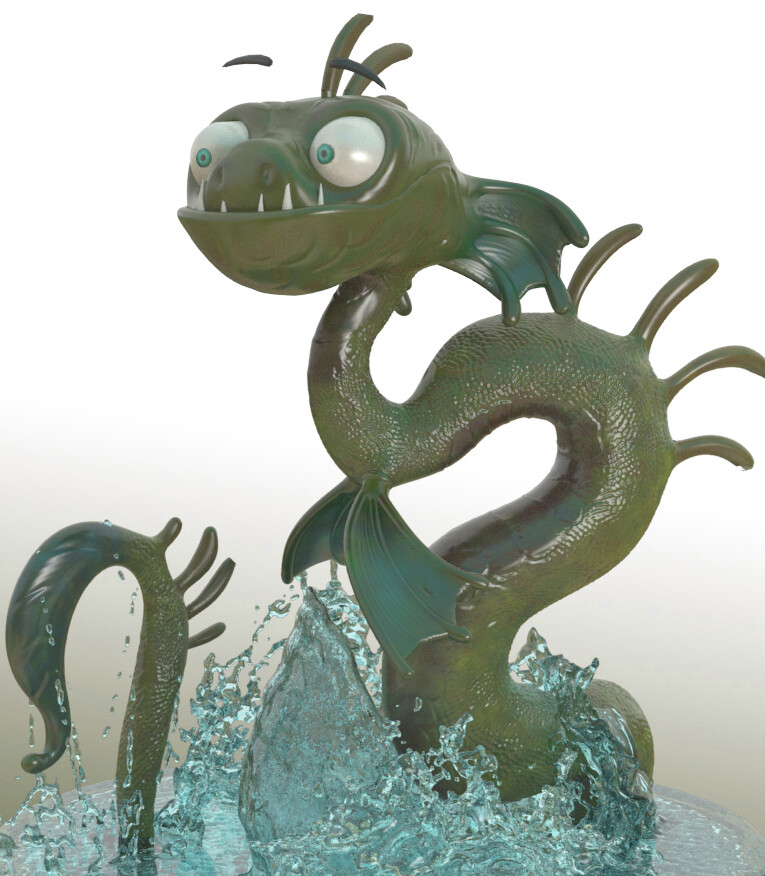 ArtStation - water snake