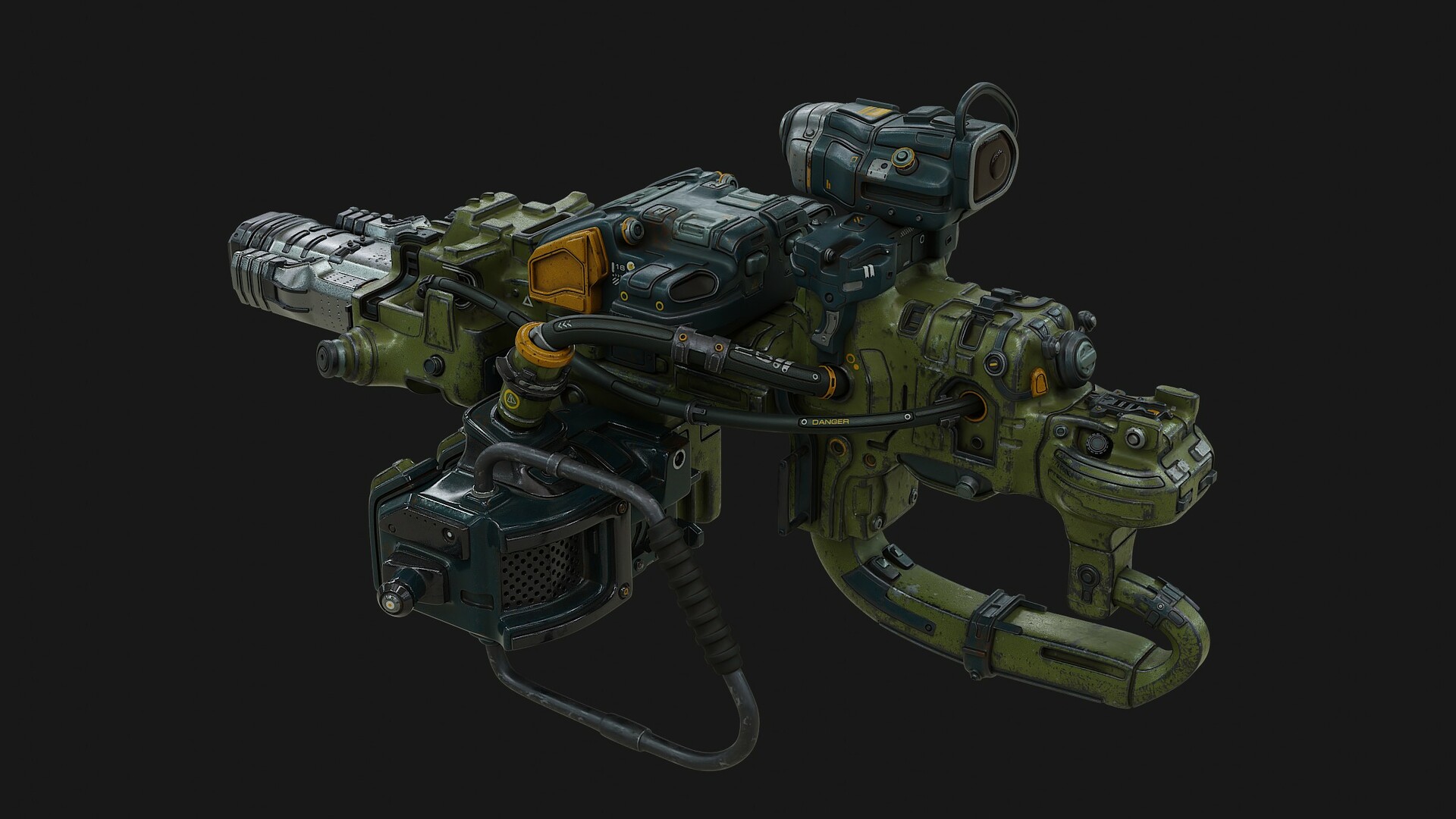 ArtStation - High poly assault sci fi weapon