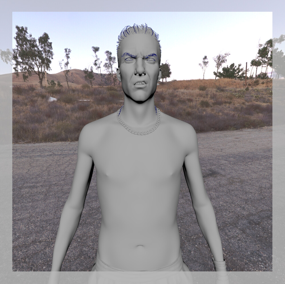 Sam Lennox - Ninja Digital Portrait (WIP)