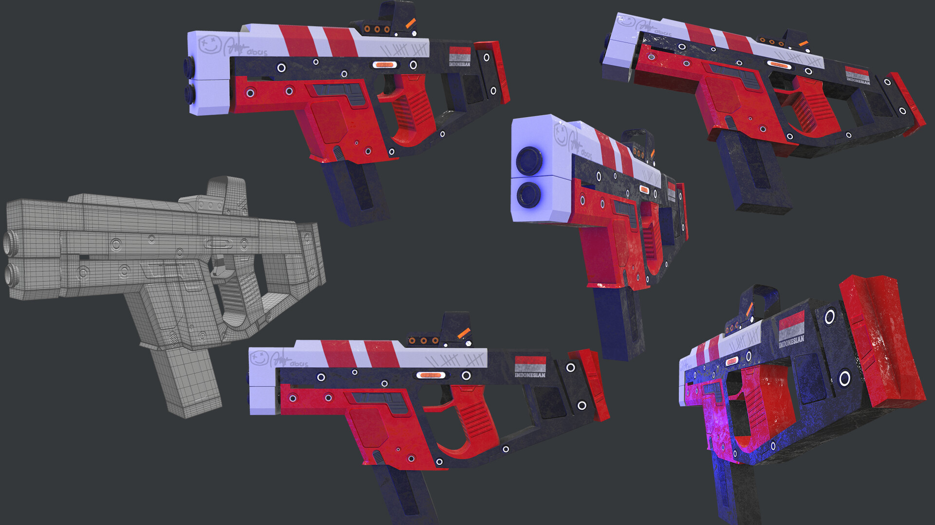 ArtStation - Cyberpunk Gun