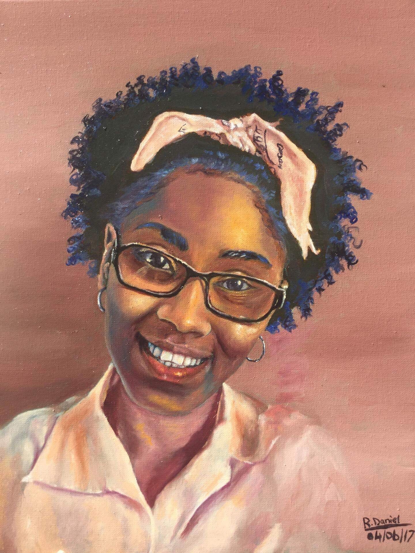 Rosen Daniel - Portrait of Lelia - Oil painting