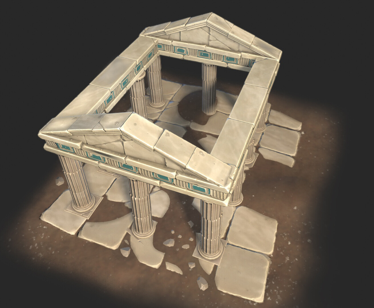 IceCrystal Art - Roman Temple