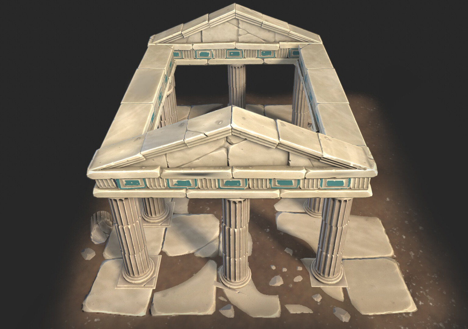 IceCrystal Art - Roman Temple