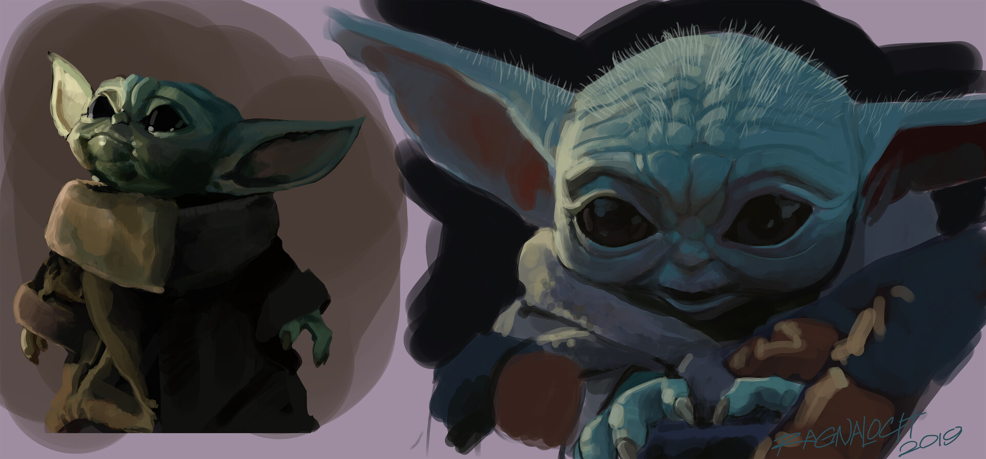 ArtStation - Baby Yoda Study