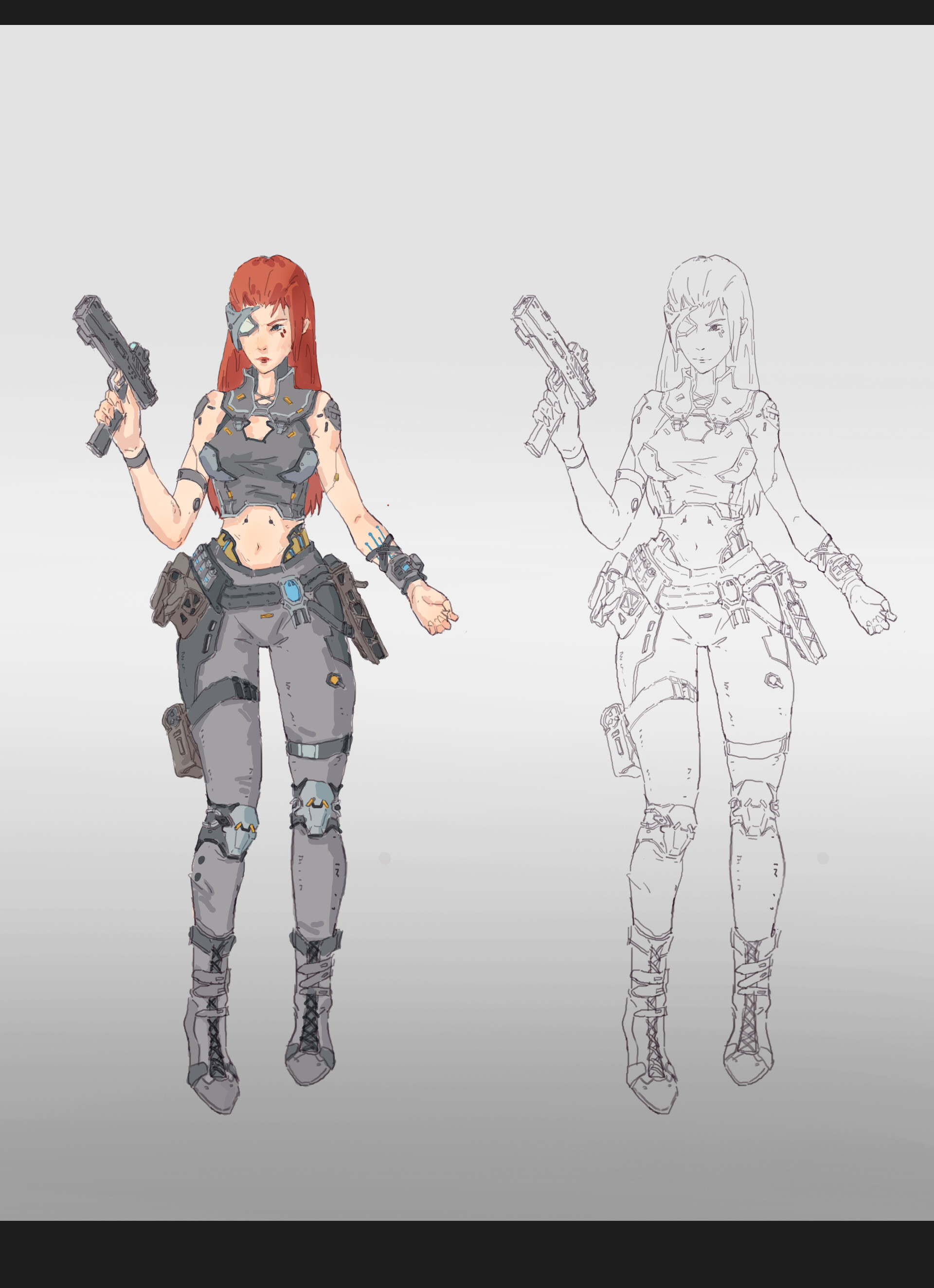ArtStation - Concept female soldier