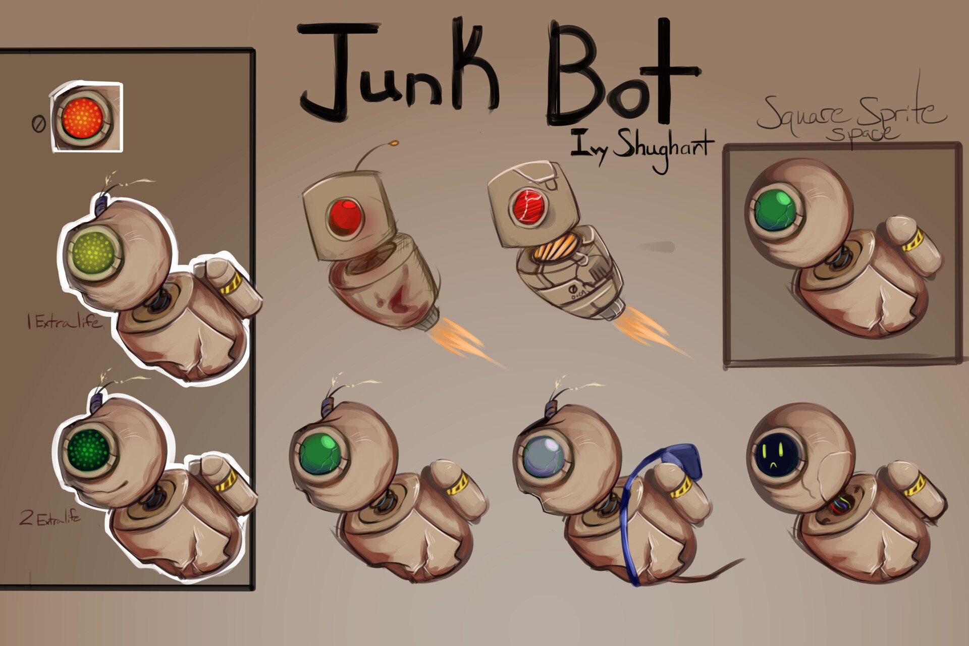 ArtStation - Junk Bot Concept