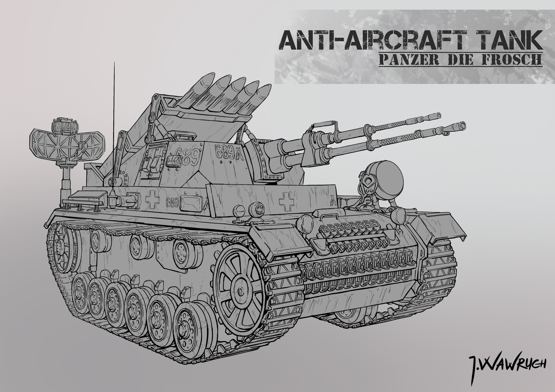 Joanna Wawruch - tank design based on Pancer III