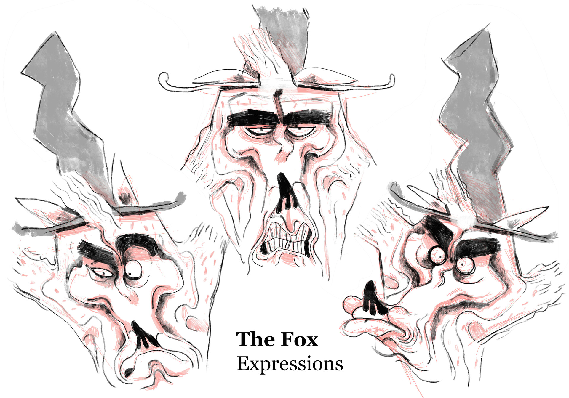 ArtStation - Pinocchio - Fox - Expressions