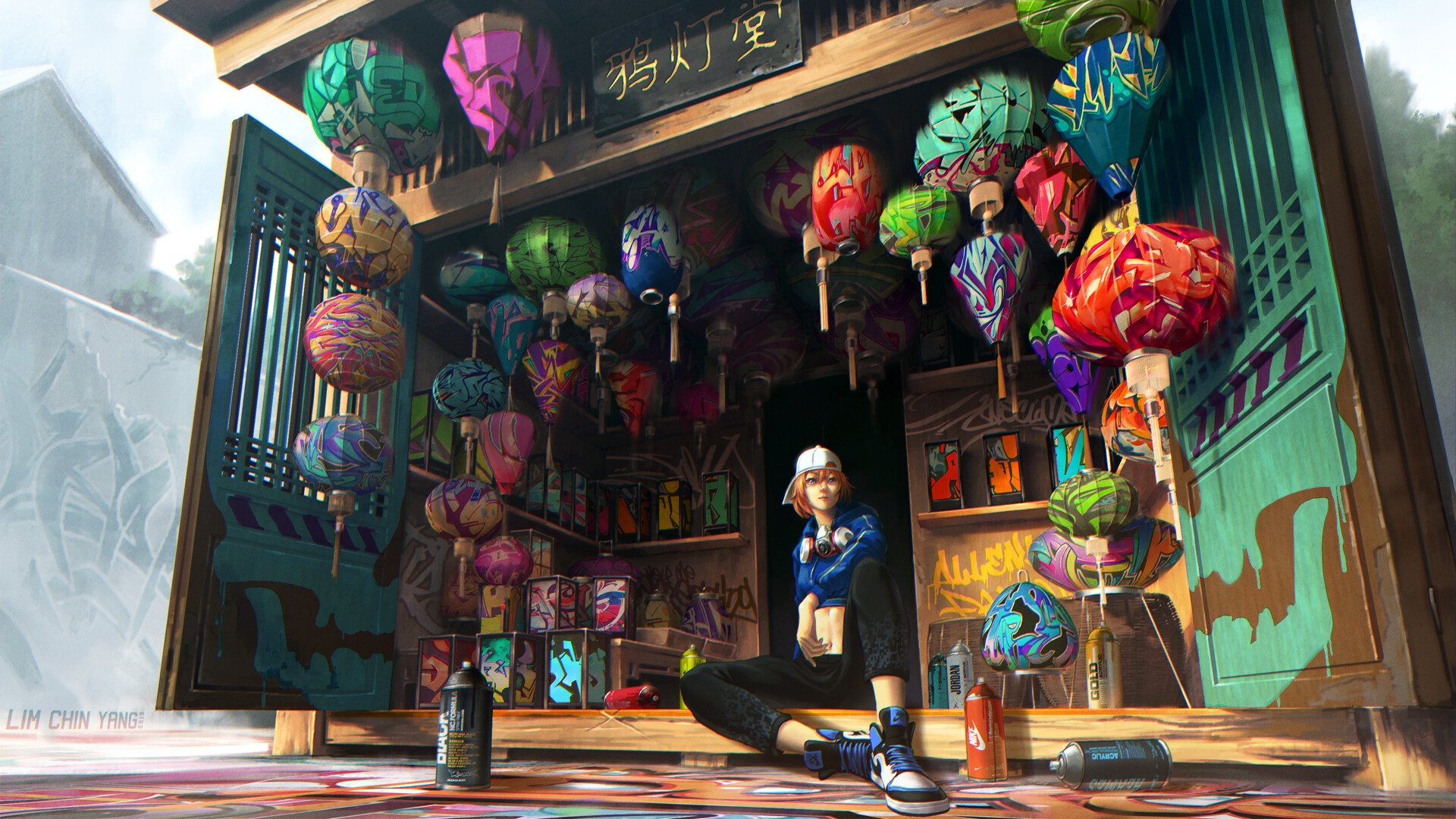 ArtStation - Graffiti Lantern Store