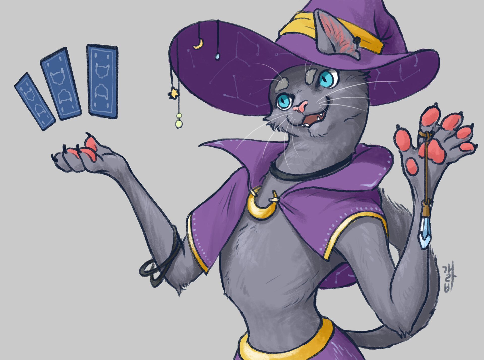 ArtStation - Cat tarot reader