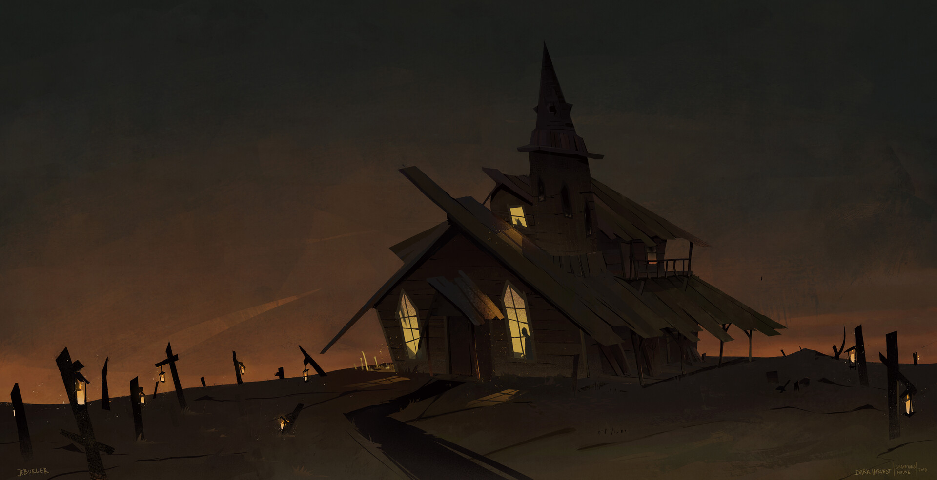 ArtStation - Cemetery house