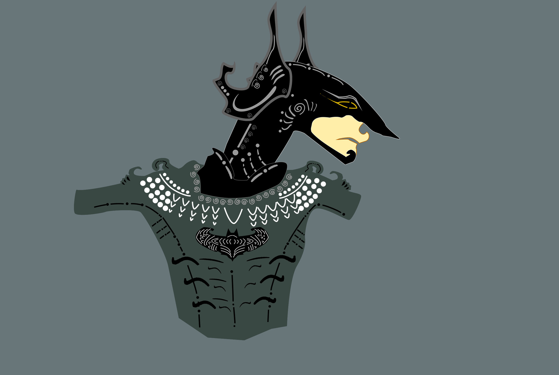 Eugenius Lewidio - Wayang Kulit of Batman From Java Traditional Culture