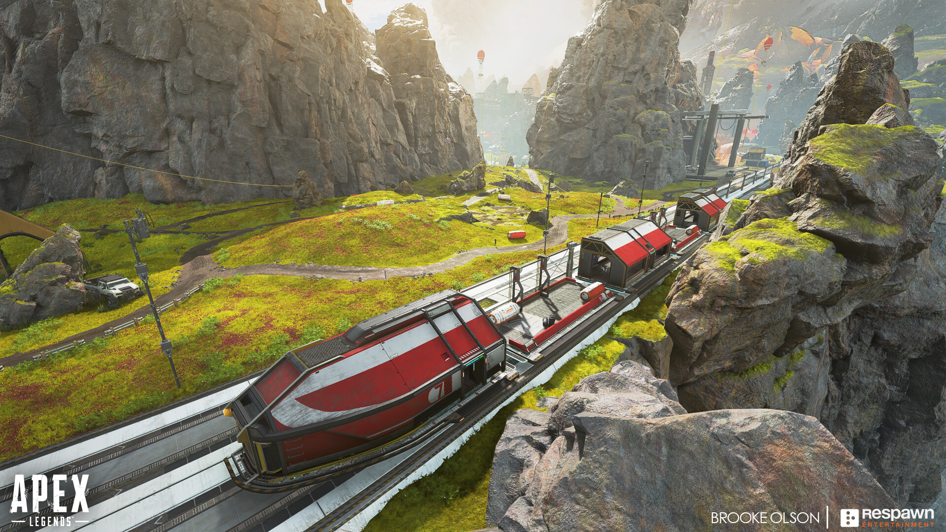 Brooke Olson - Apex Legends - World's Edge - Train + Train Tracks