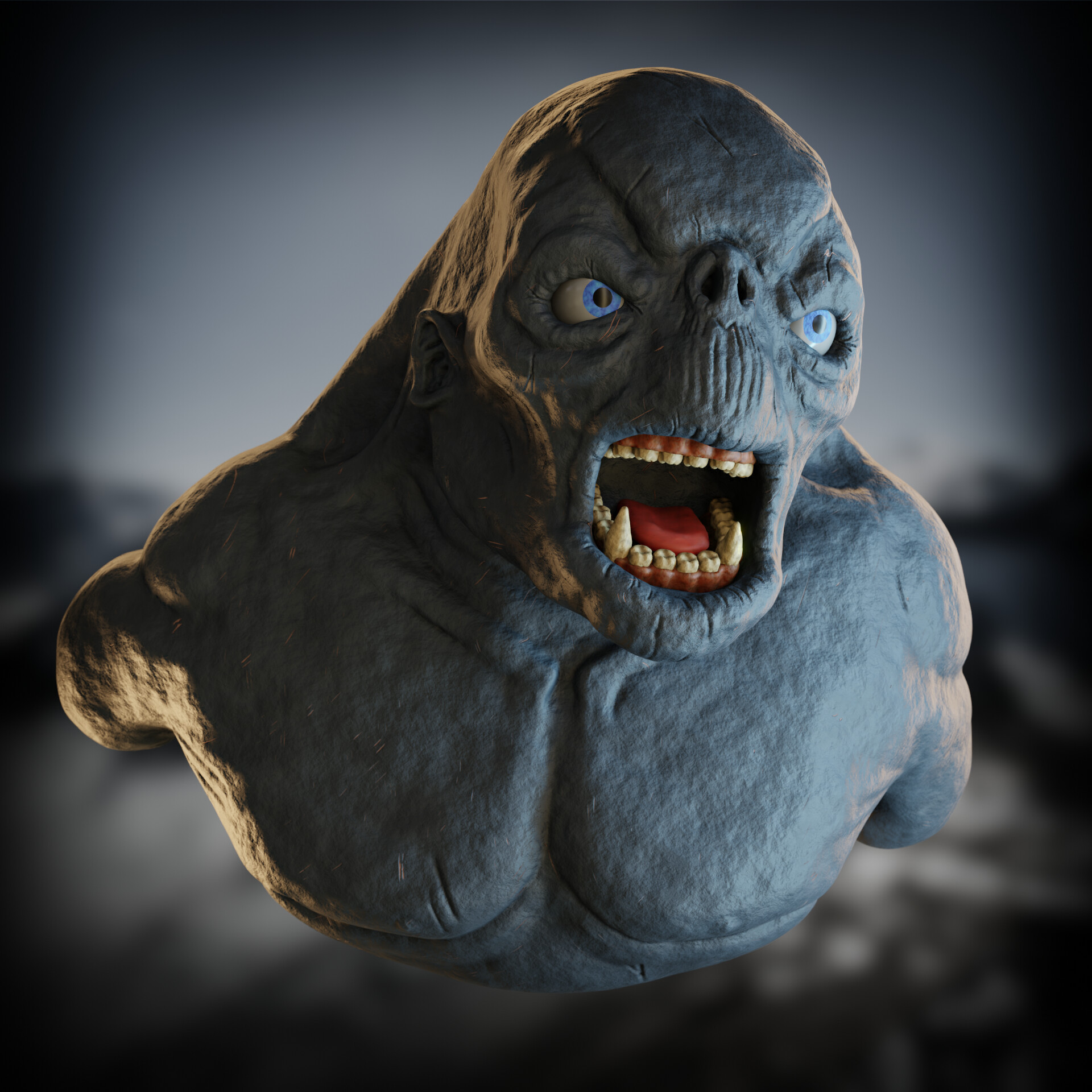 Ryan King - Cave Troll (Blender Sculpting Timelaps)