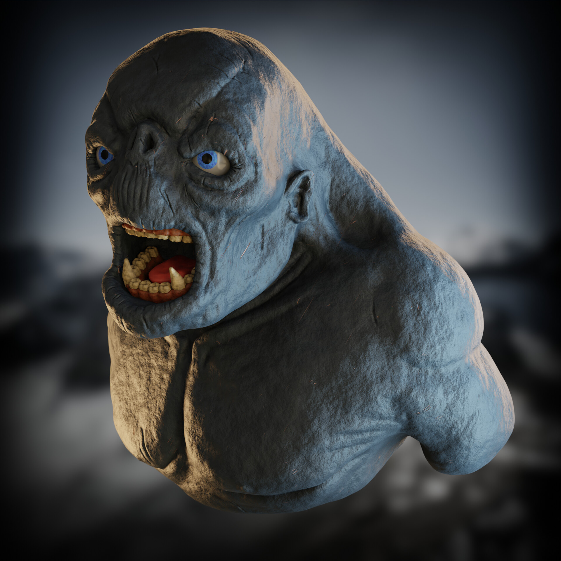 Ryan King - Cave Troll (Blender Sculpting Timelaps)