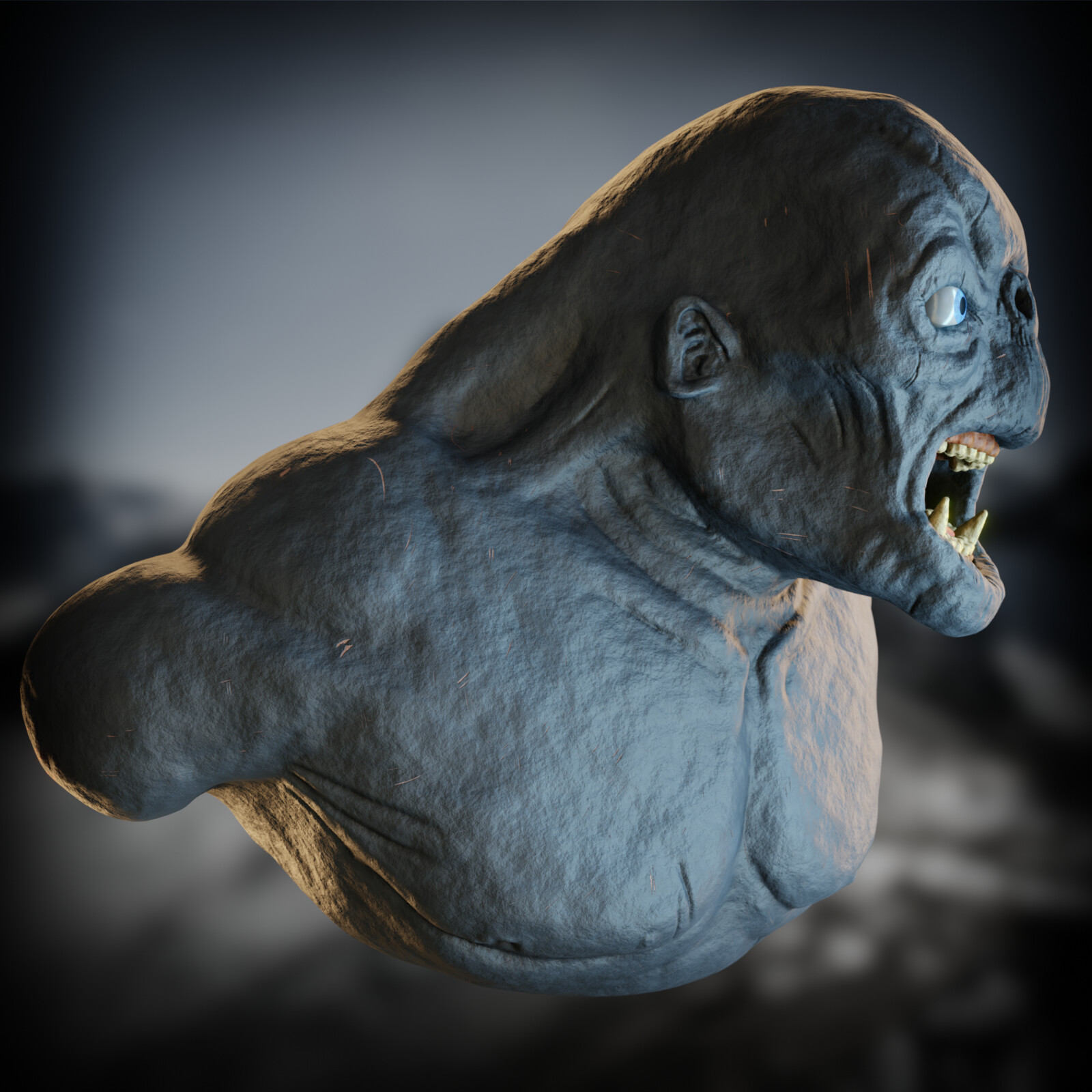 Ryan King - Cave Troll (Blender Sculpting Timelaps)