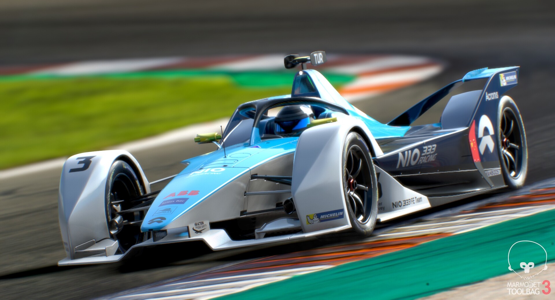 OpticalDreamSoft - NIO 333 Formula E Team Season 2019 2020 3D model