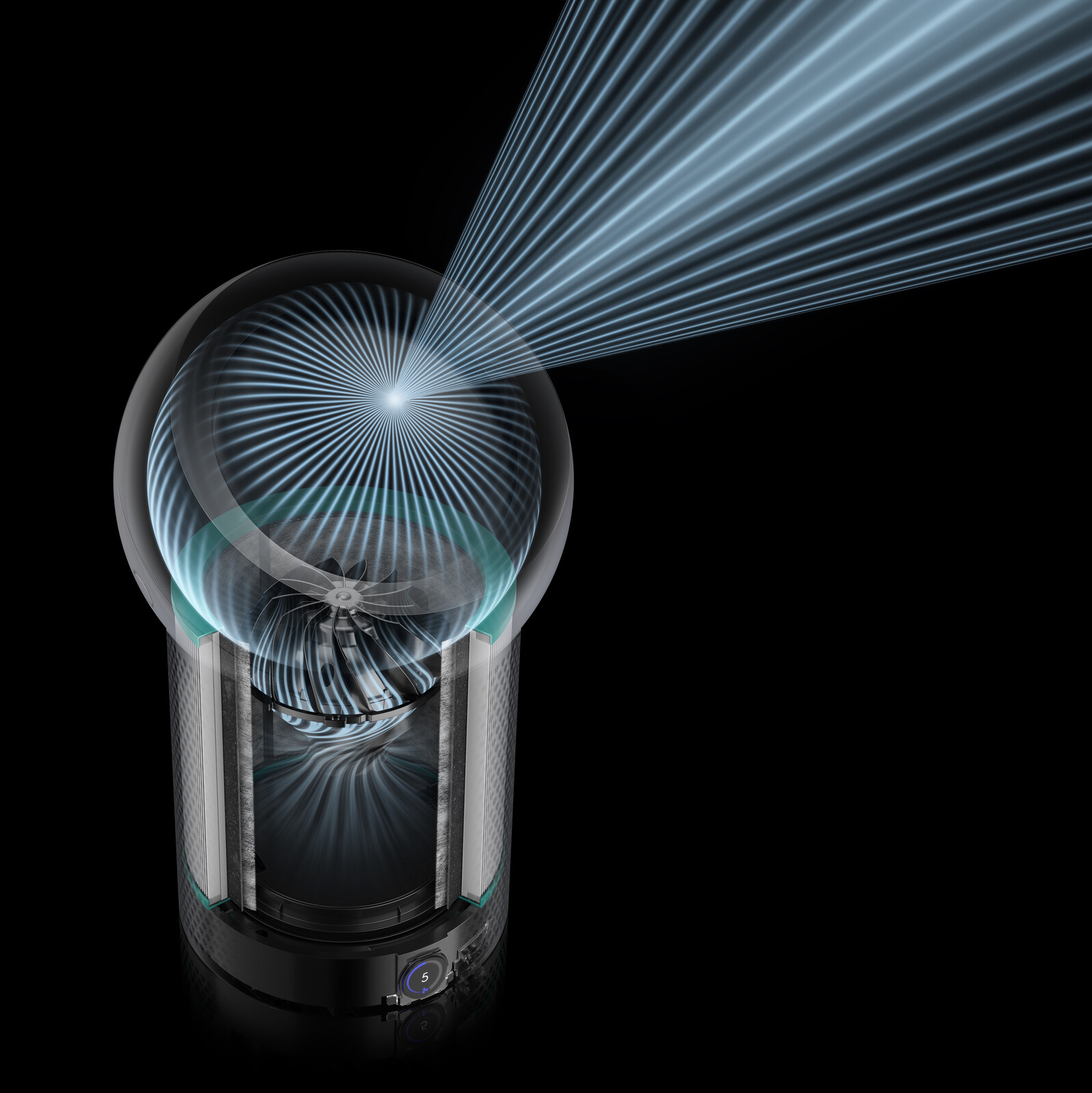 Paul Beards - Dyson Ball Fan Airflow Technology Shot