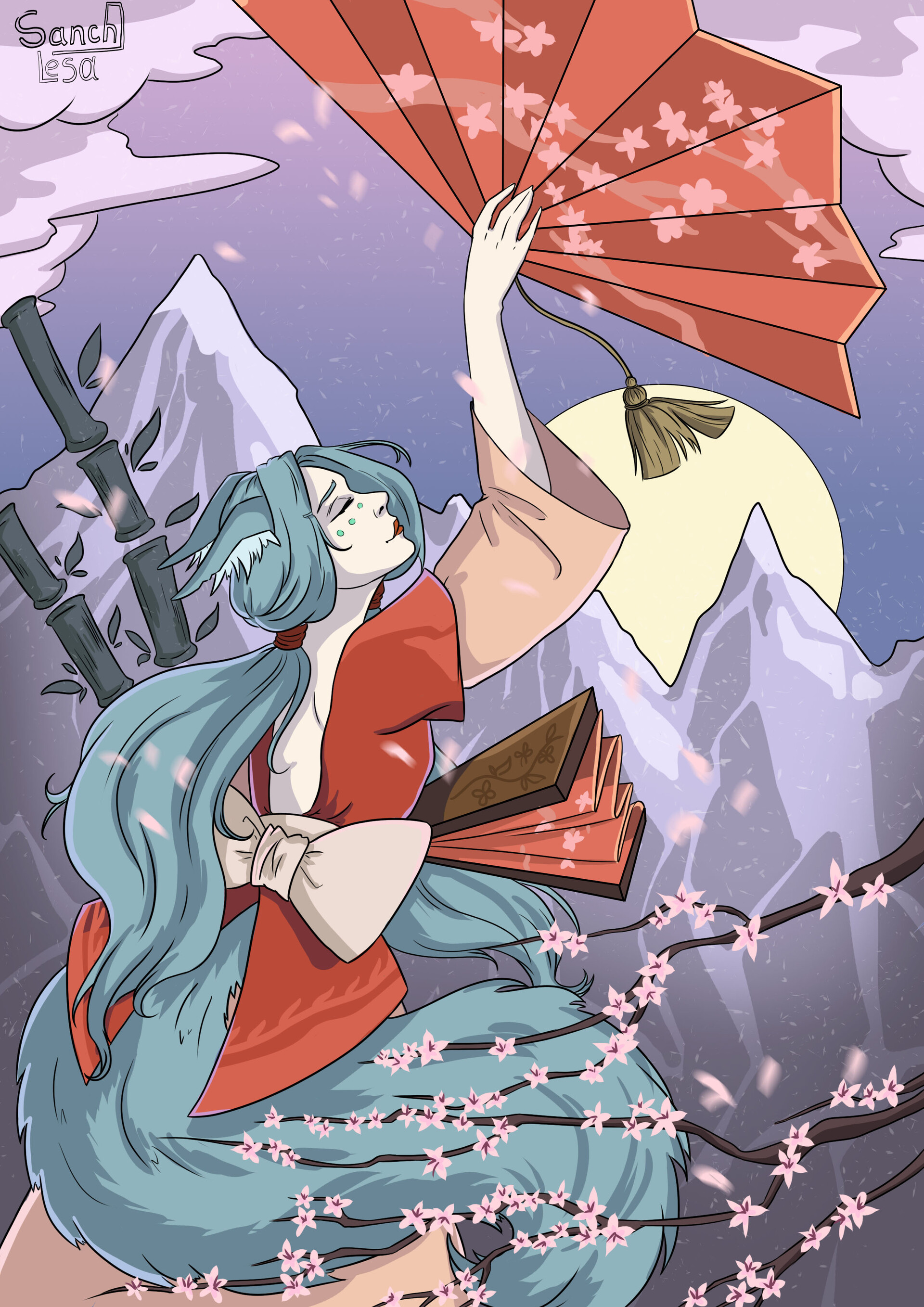 ArtStation - "Dancing with fans"