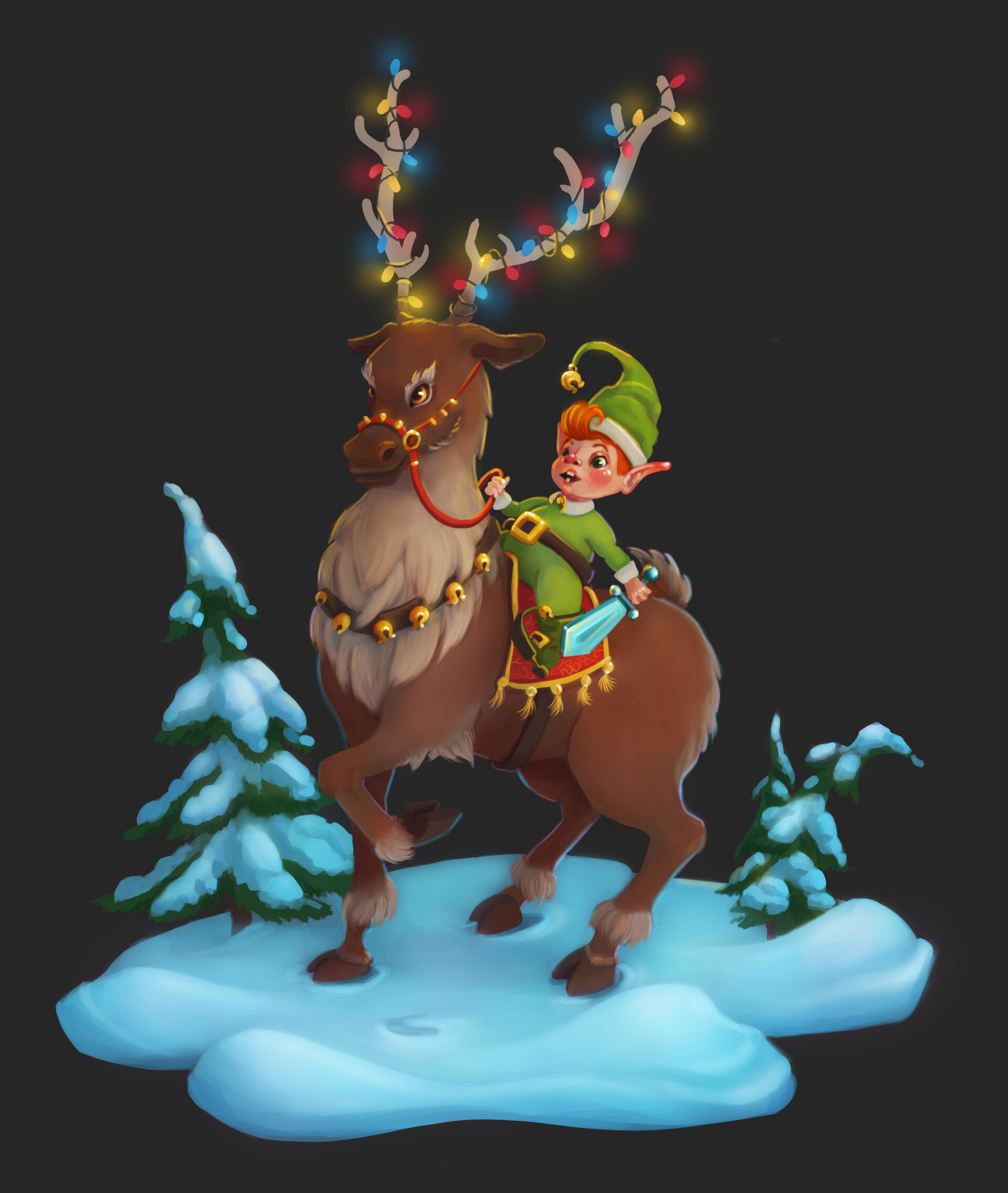 ArtStation - Christmas defender!