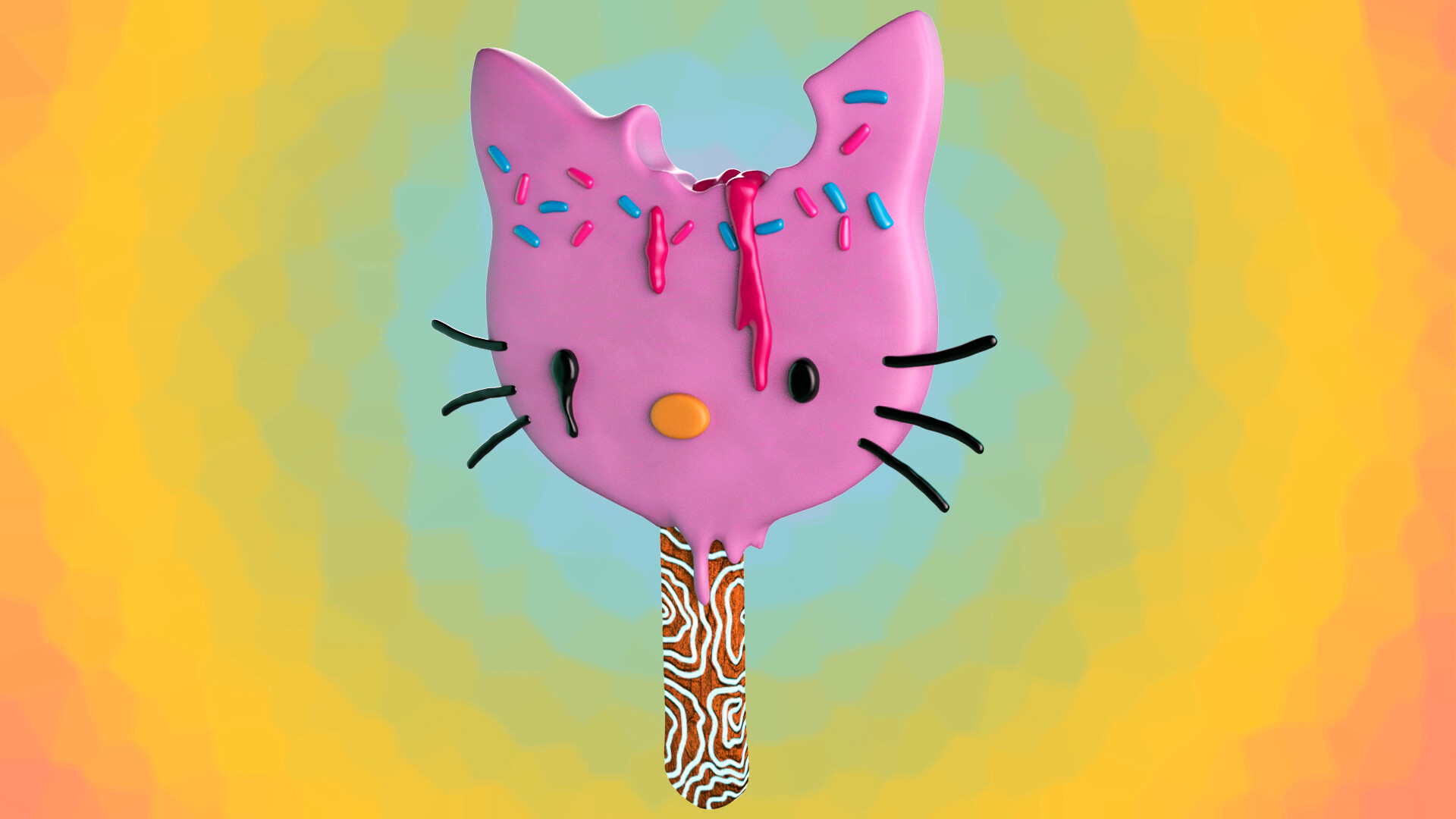 ArtStation - Hello Kitty Icecream