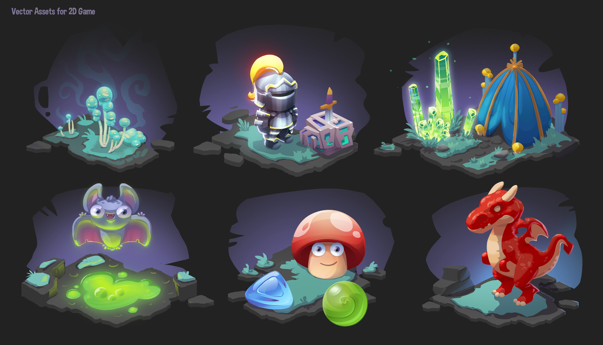 ArtStation - Vector Assets for 2D Game