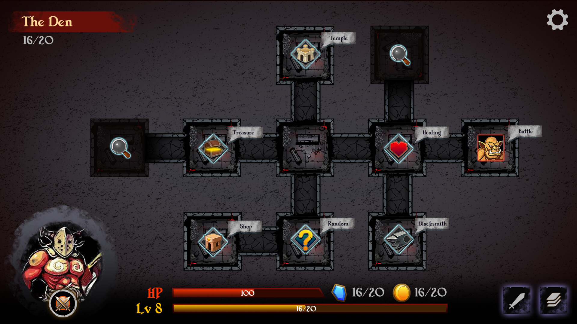 Rose Studio - Dungeon Top UI Design Overview