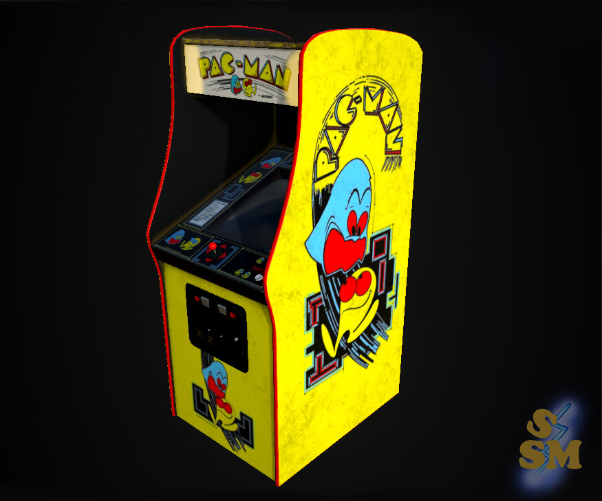 ArtStation - Vintage PacMan Arcade