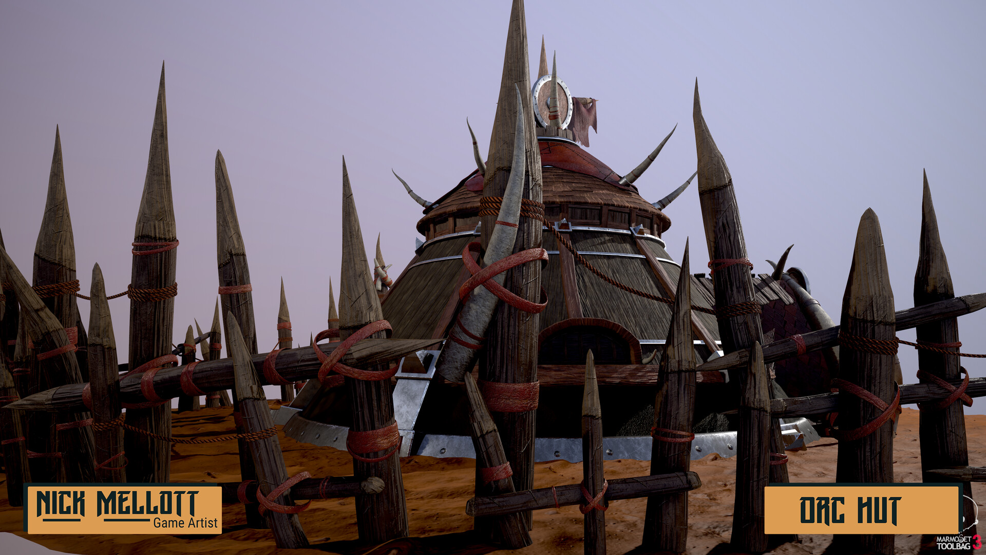 Nick Mellott - Orc Hut Diorama