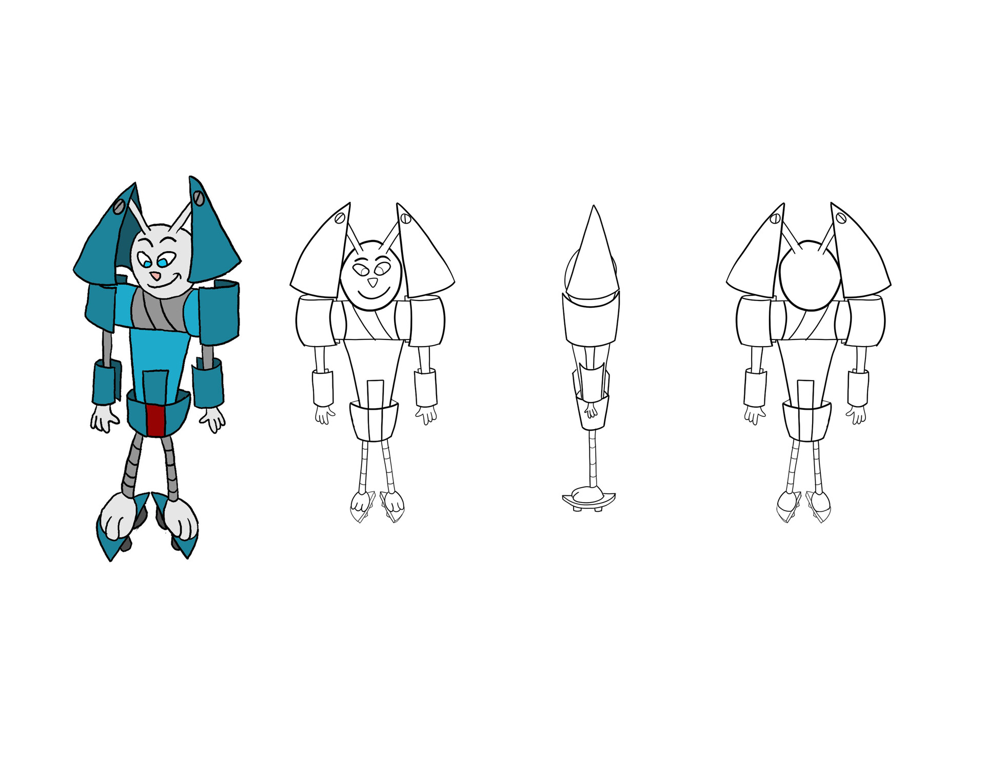 ArtStation - Rocket Rabbit 2.0 Character Sheet