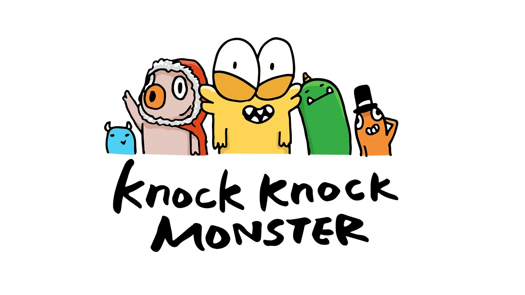 Knock-Knock Animation - Knock Knock Monster | LINE sticker