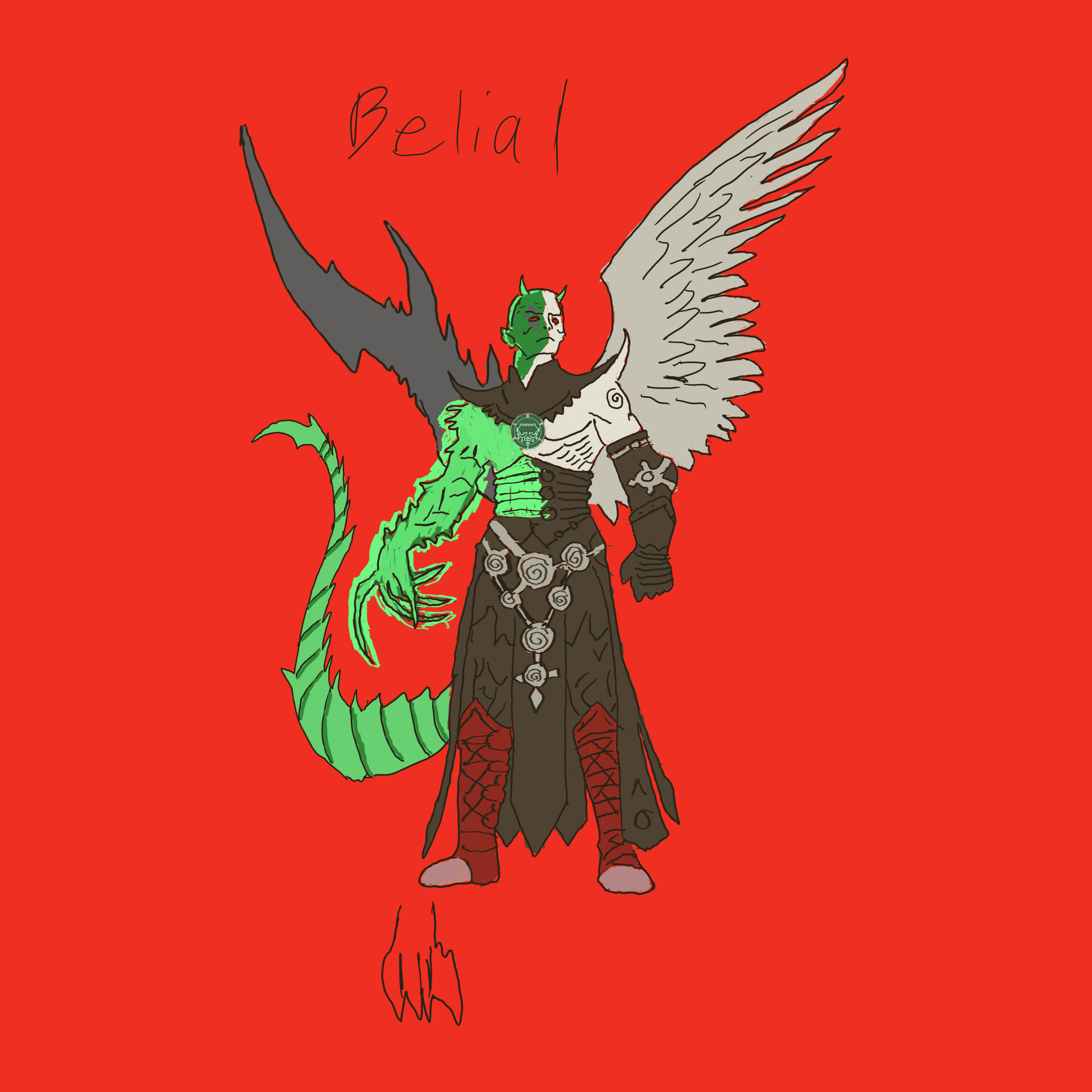 ArtStation - Belial based off the goetia