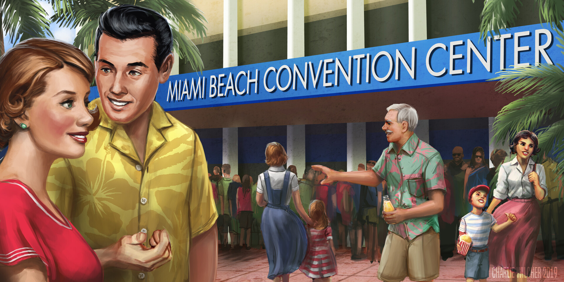 ArtStation - Fallout Miami - Convention Center Billboard