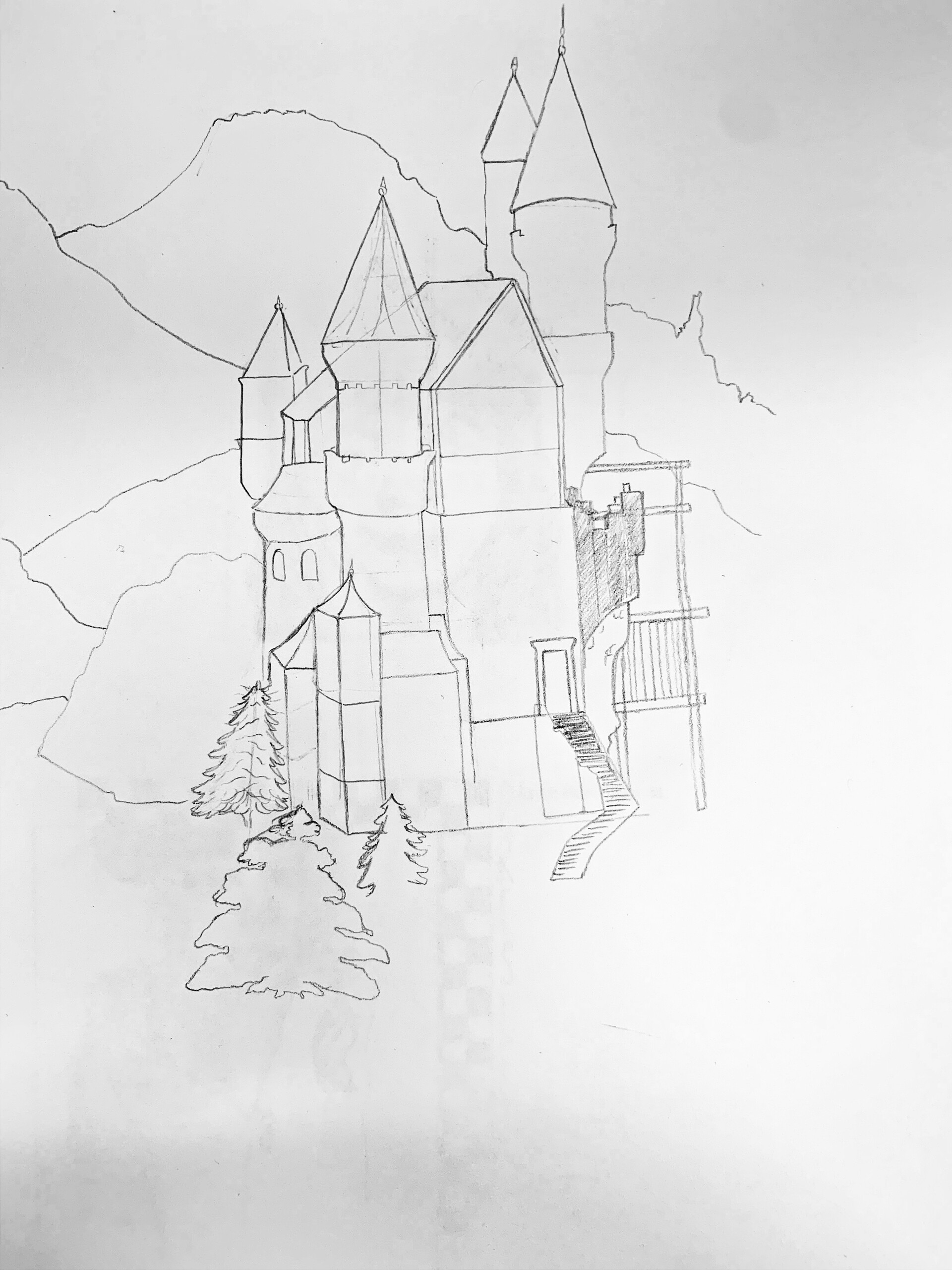 ArtStation - Sketch - Castle