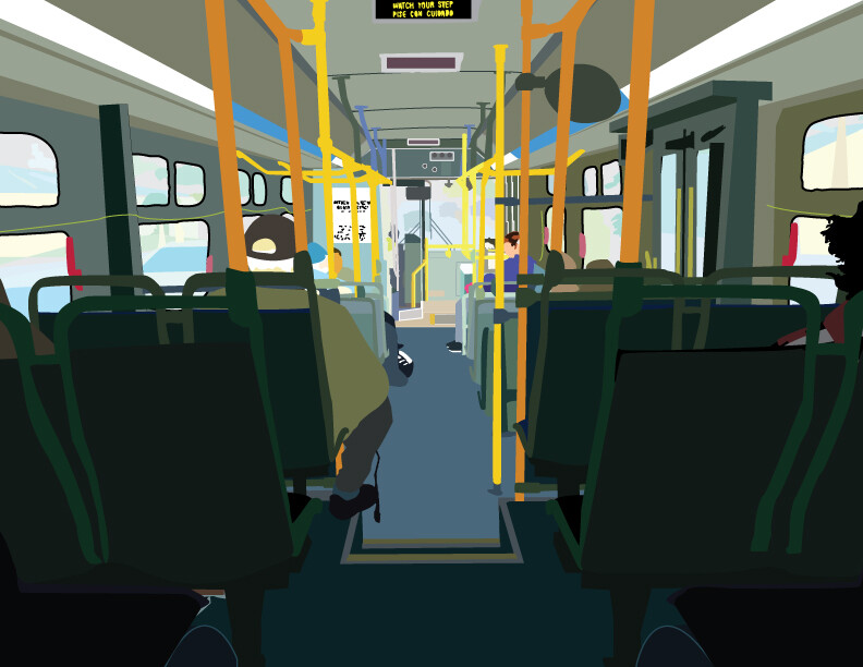 ArtStation - Bus Interior